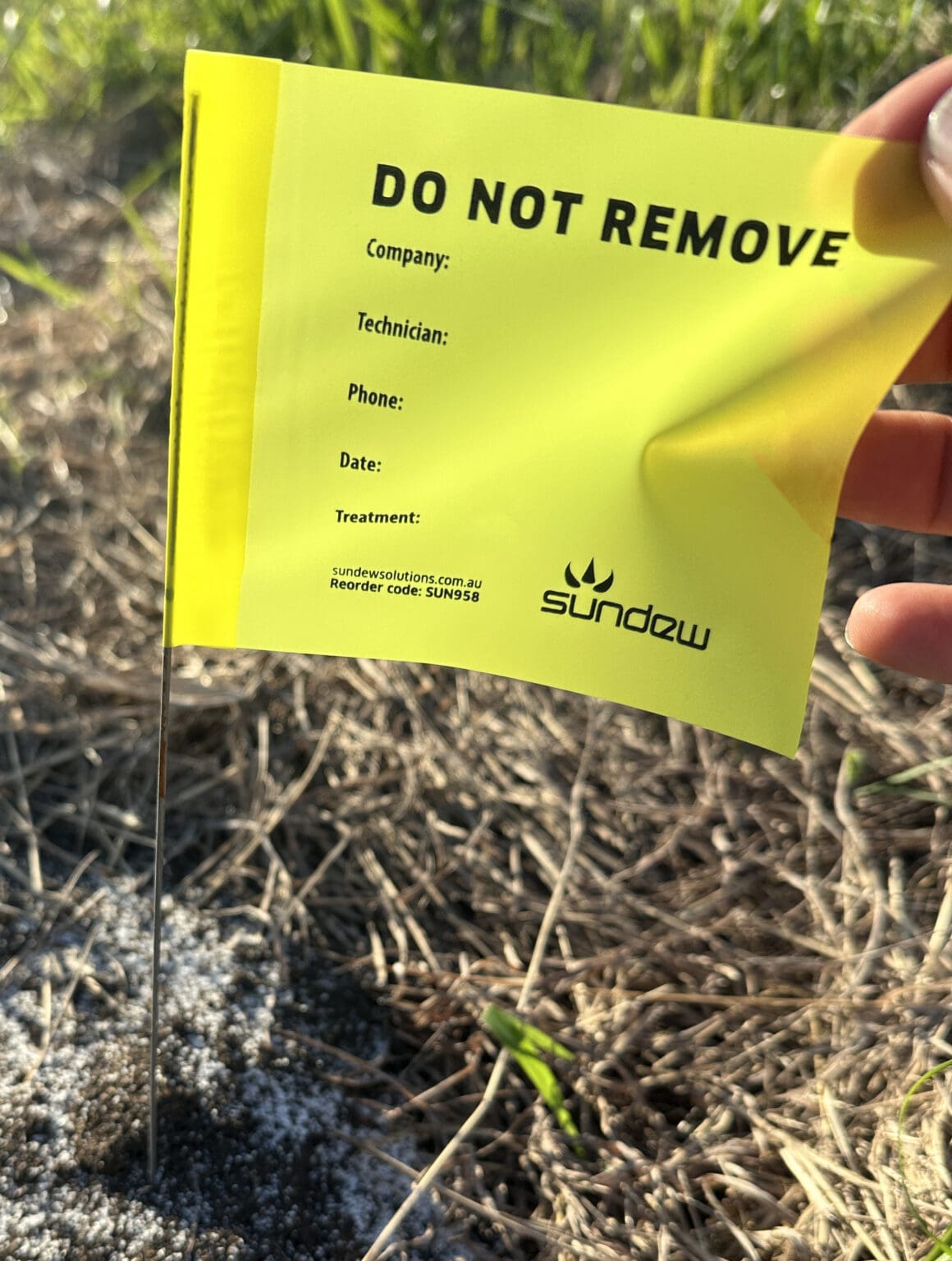 Sundew Marker Flag - Sundew Solutions